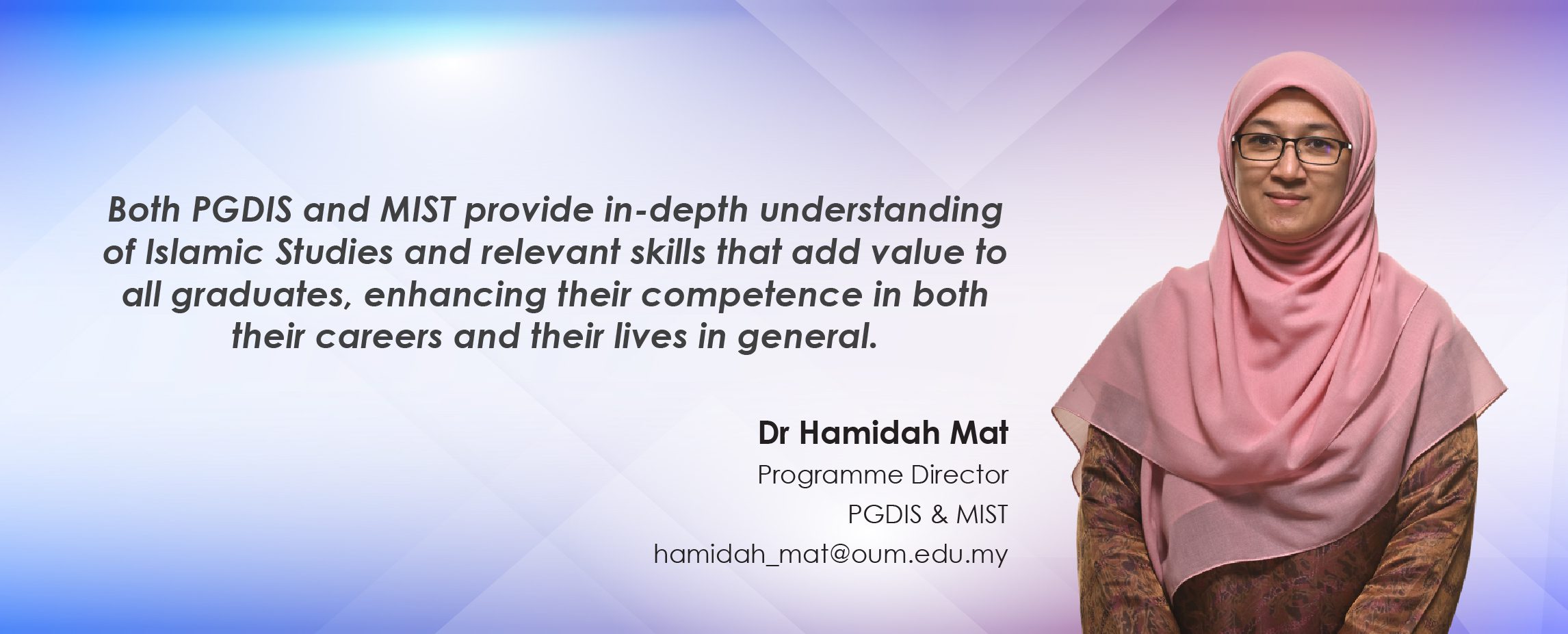 Master the Knowledge of Islamic Studies at OUM - Open University Malaysia